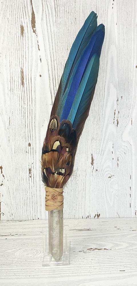 Lakota Sioux Medicine Prayer Fan with Macaw Feathers Sacred Prayer Fan ...